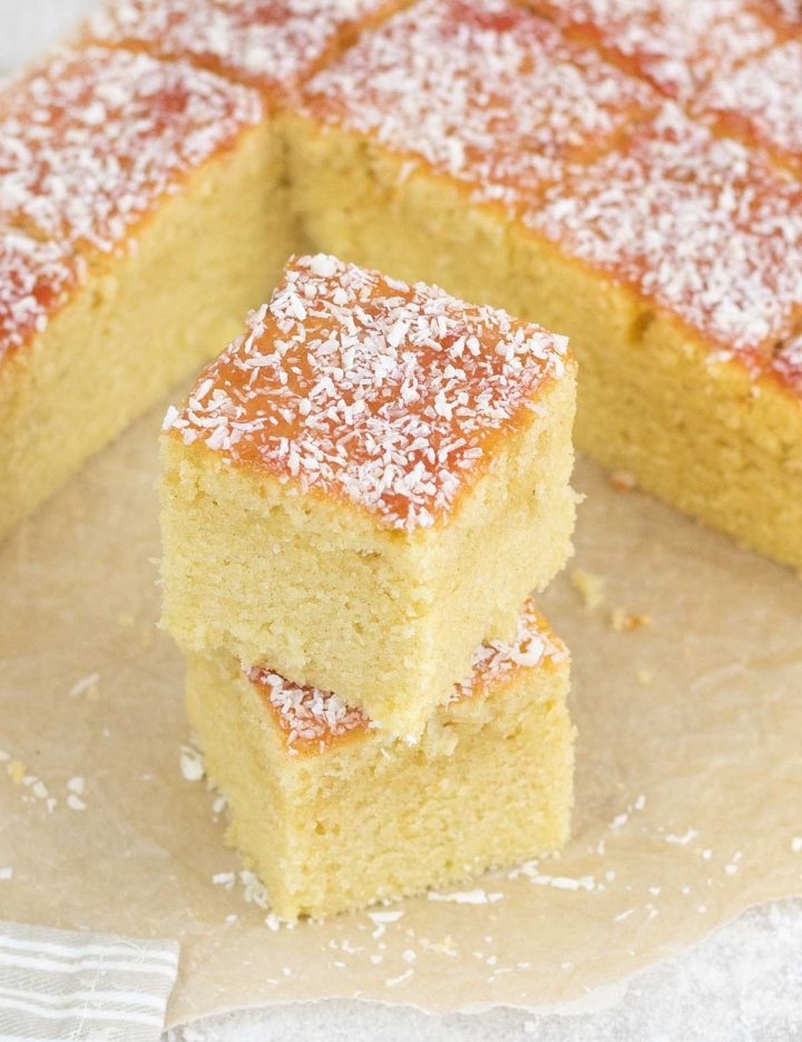 Jam and Coconut Cake - Recipe Tale