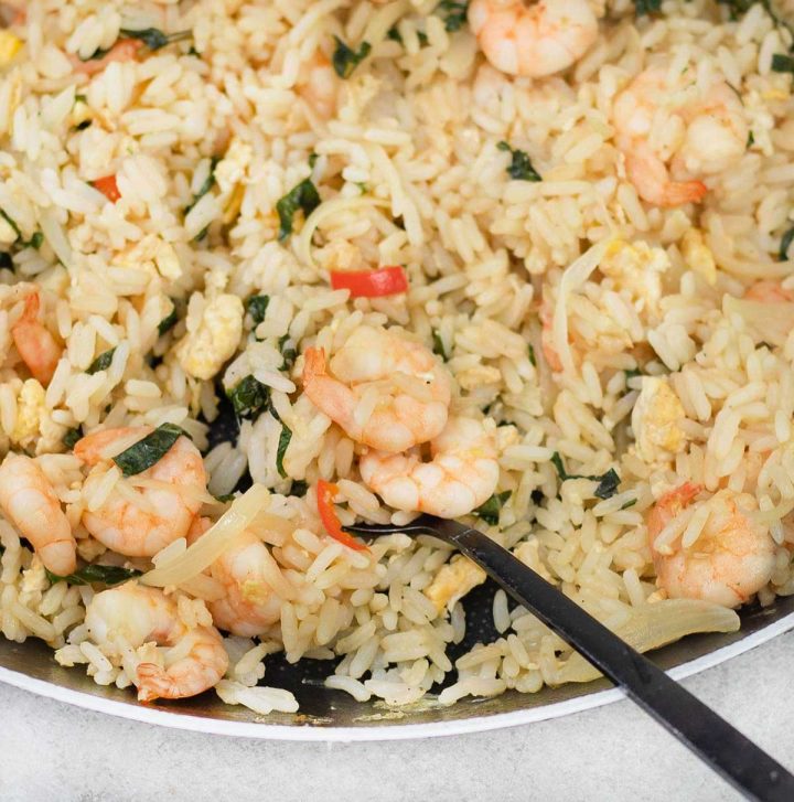 Thai Basil Fried Rice - Recipe Tale