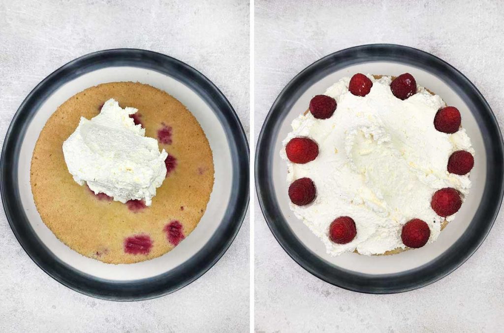 Raspberry Sponge Cake - Recipe Tale