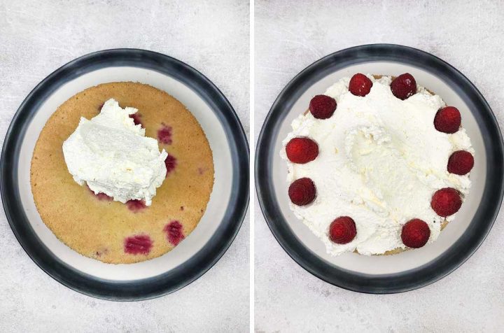 Raspberry Sponge Cake - Recipe Tale