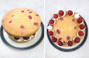 Raspberry Sponge Cake - Recipe Tale