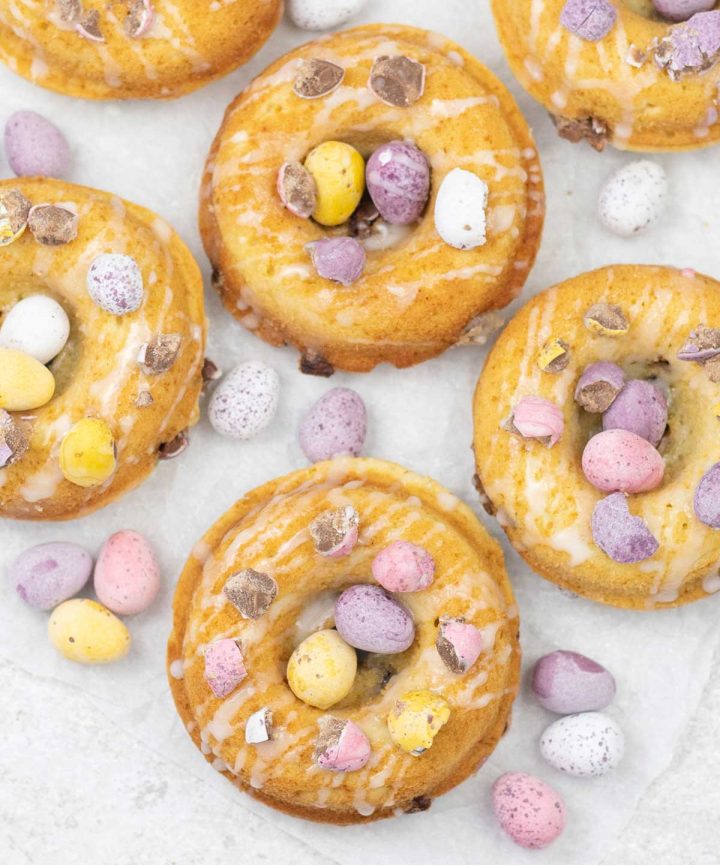 Easter Donuts With Mini Eggs - Recipe Tale