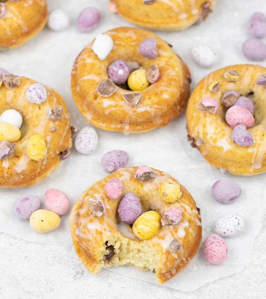 Easter Donuts With Mini Eggs - Recipe Tale
