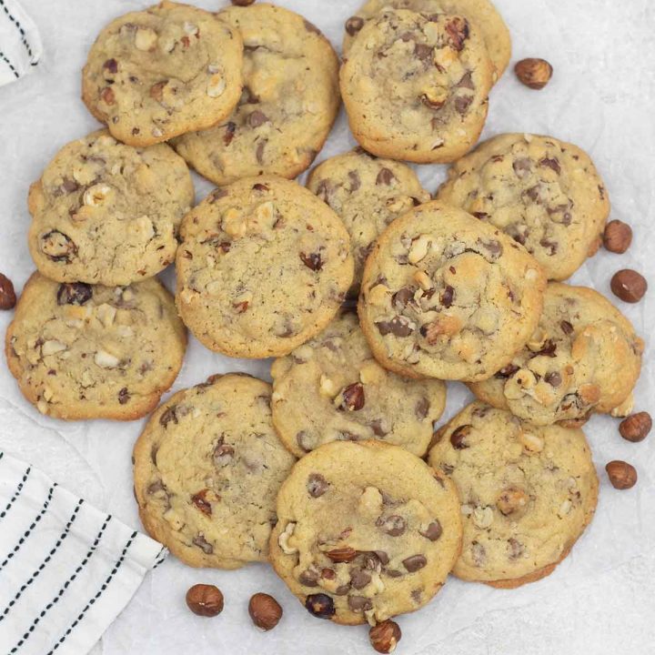 Hazelnut Cookies with Chocolate Chips - Recipe Tale