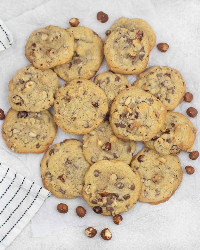 Hazelnut Cookies with Chocolate Chips - Recipe Tale