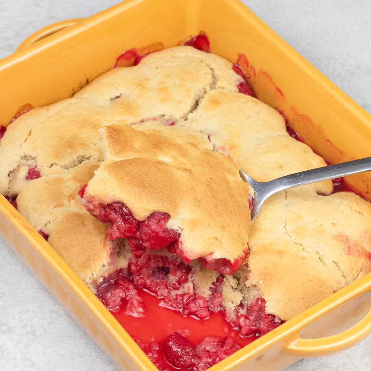 Raspberry Cobbler - Recipe Tale